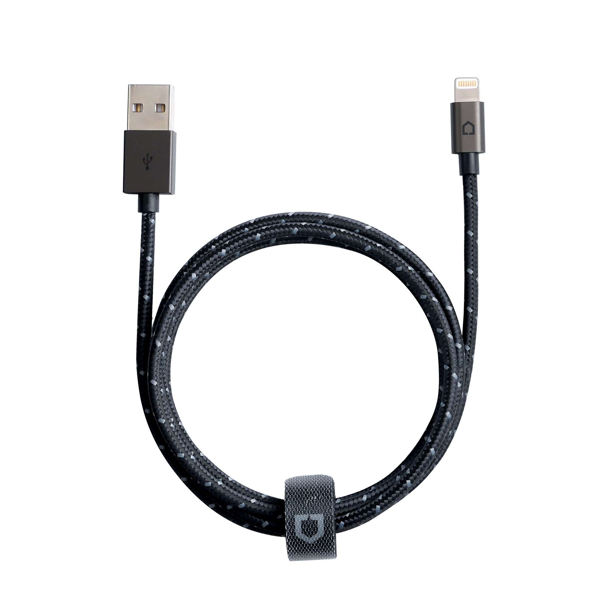 Cable tressé 1,2m Iphone certifié MFi Rhinoshield