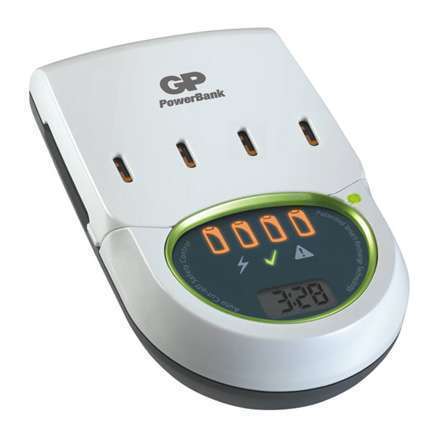 GP PowerBank H650C Chargeur 1 heure - 4 batteries AA / 2700 mAh NiMH